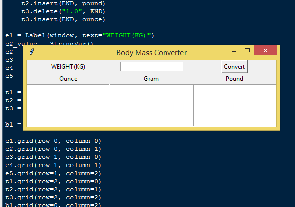 Simple Body Mass Converter App In Python Free Source Code Sourcecodester